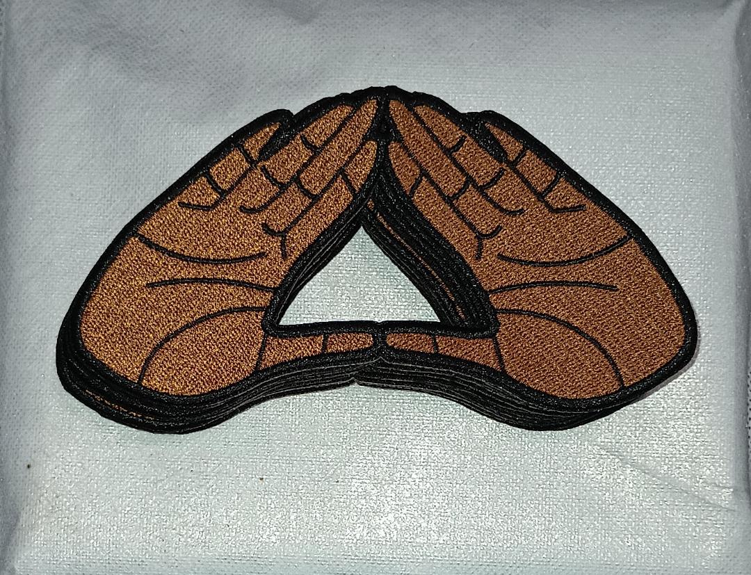 The Mid Hand sign Patch 3.75 inches | Karon's Kreations